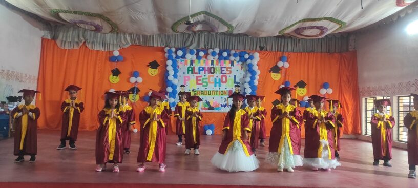 Graduation day held at Alphores e-techno school in Nirmal town ...
