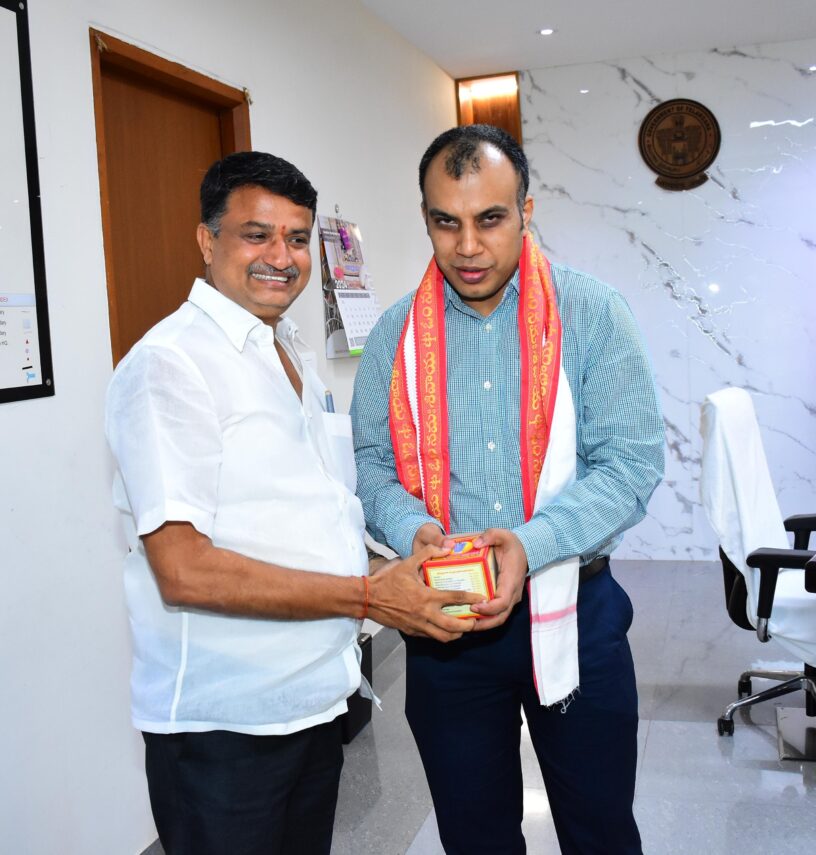 TG Temples JAC co-chairman and TNGOs leader meets Collector Sanjay ...