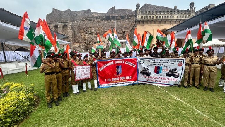 NCC joins Har Ghar Tiranga celebrations at Golkonda Fort – Hindudayashankar