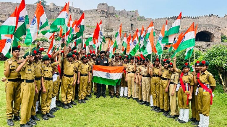 NCC joins Har Ghar Tiranga celebrations at Golkonda Fort – Hindudayashankar