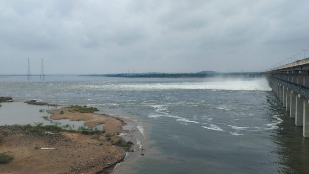 Twenty flood gates of Sripada Yellampalli project lifted to release ...