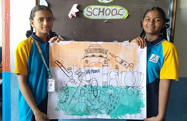 Students of Achievers Active School celebrate Hindi Diwas with ...