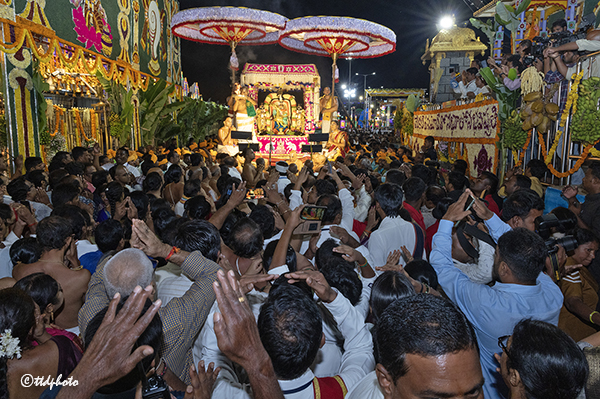 Mutyapu Pandiri Vahana seva held at Tirumala as part of Brahmotsavam ...