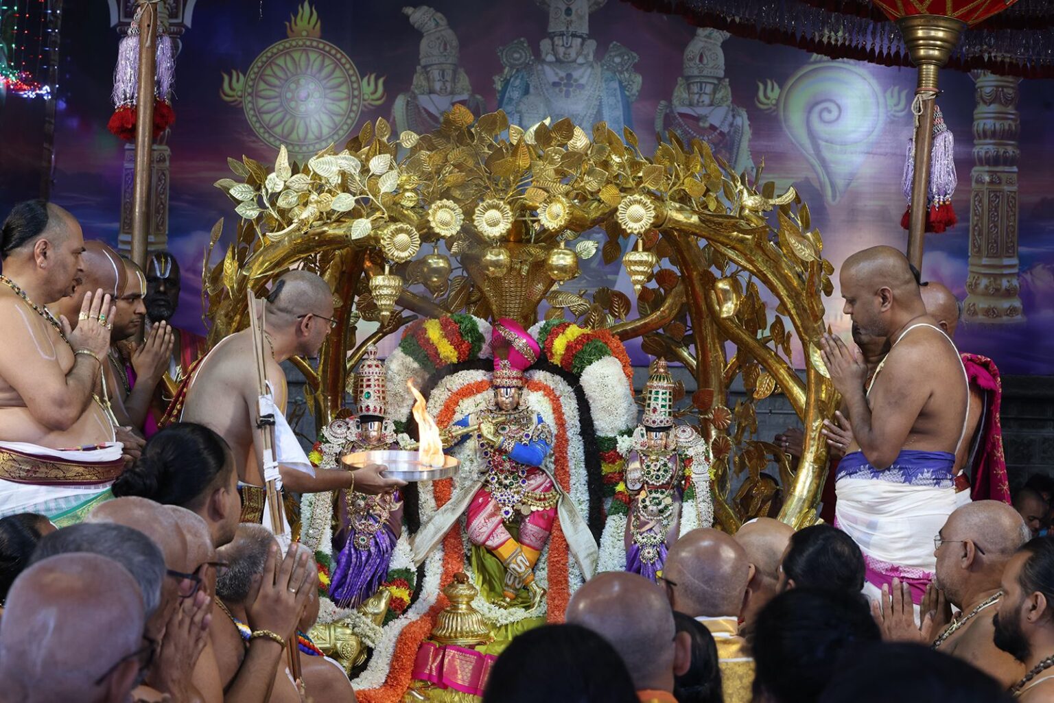 Lord of Tirumala rides Kalpa Vruksha vahanam on fourth day of ...