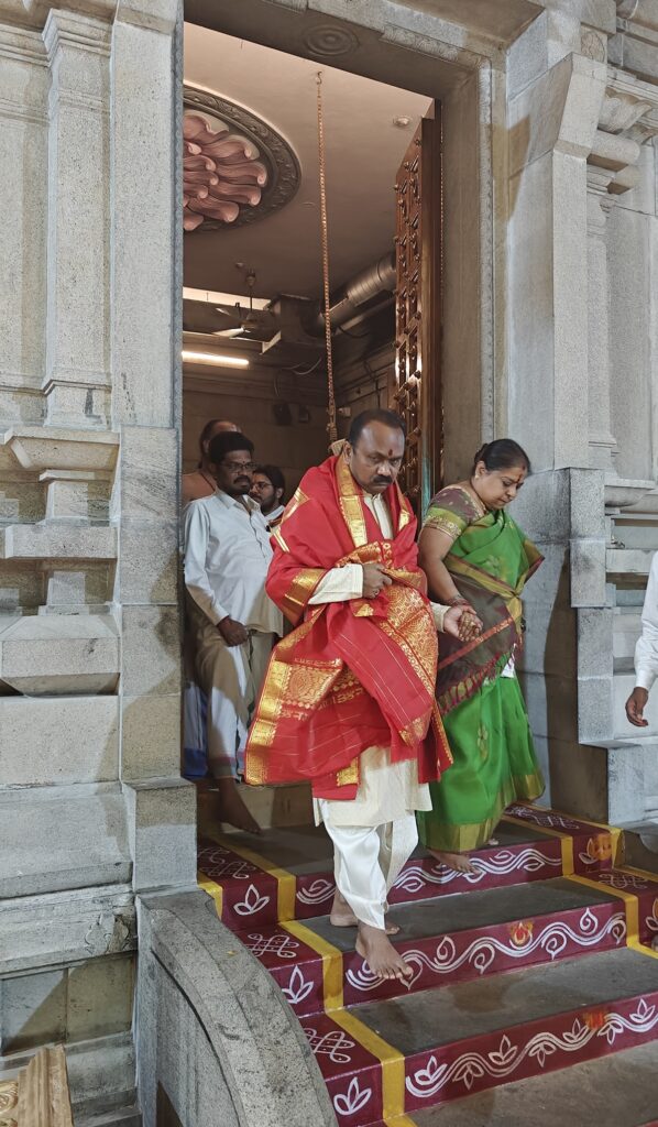 TTD EO inspects arrangements for Brahmotsavams at Jubilee Hills temple in Hyderabad ...