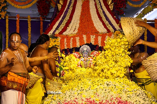 Colourful Pushpa Yagam held at Kodandarama Swamy temple in Tirupati ...
