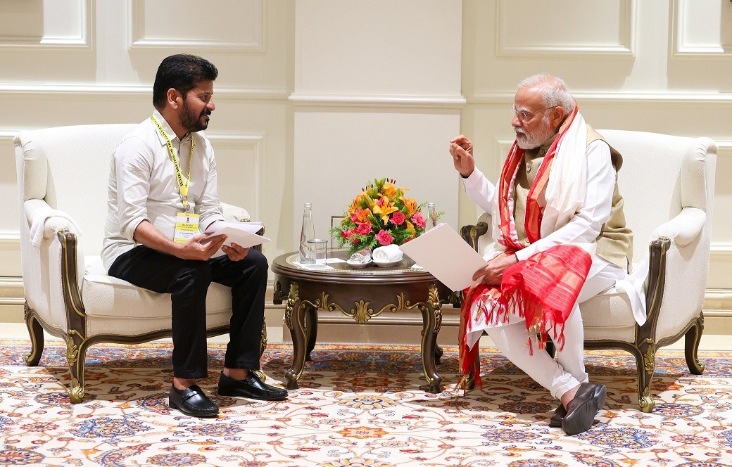 CM Revanth Reddy meets PM Narendra Modi and represents several pending ...