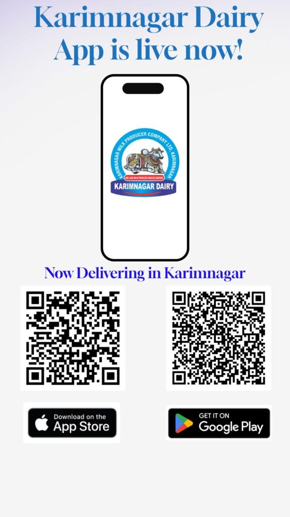 Karimnagar Dairy launches an app that lets customers to order milk and ...