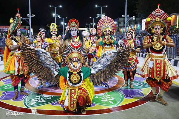 Garuda Vahana Seva integrates various art forms of the country ...