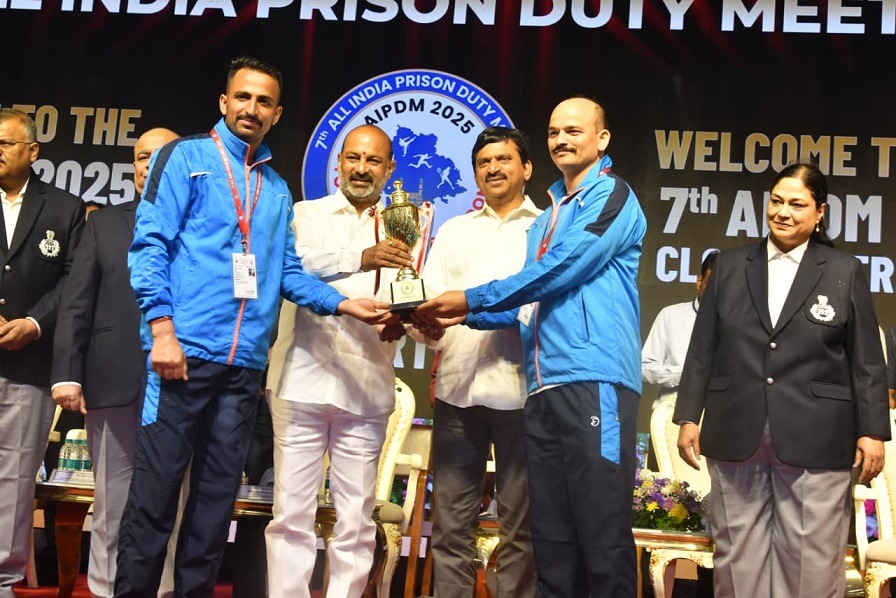 Union Minister Bandi Sanjay Kumar attends the valedictory of All India ...
