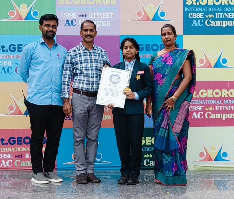 St George International CBSE School Student enters International Book ...