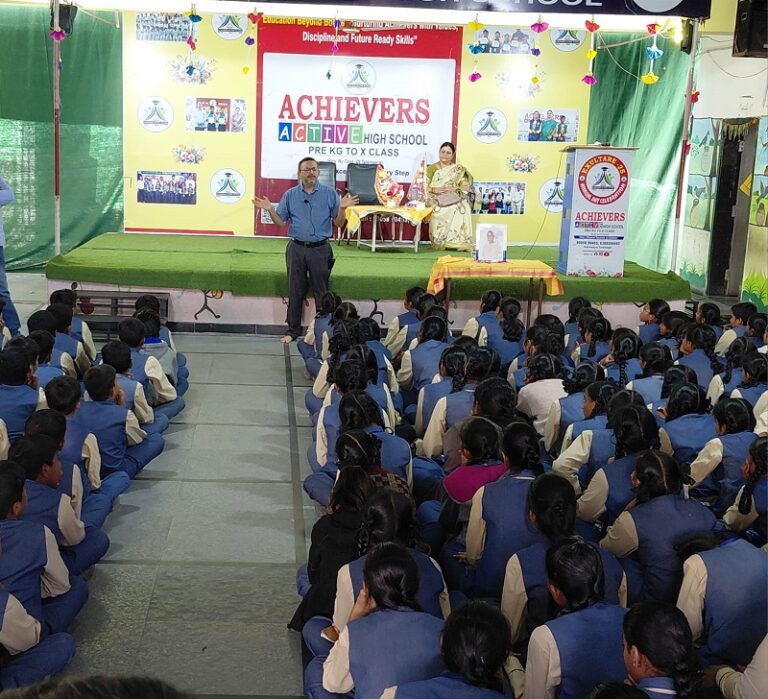 Motivation meeting for students at Achievers Active High School in ...