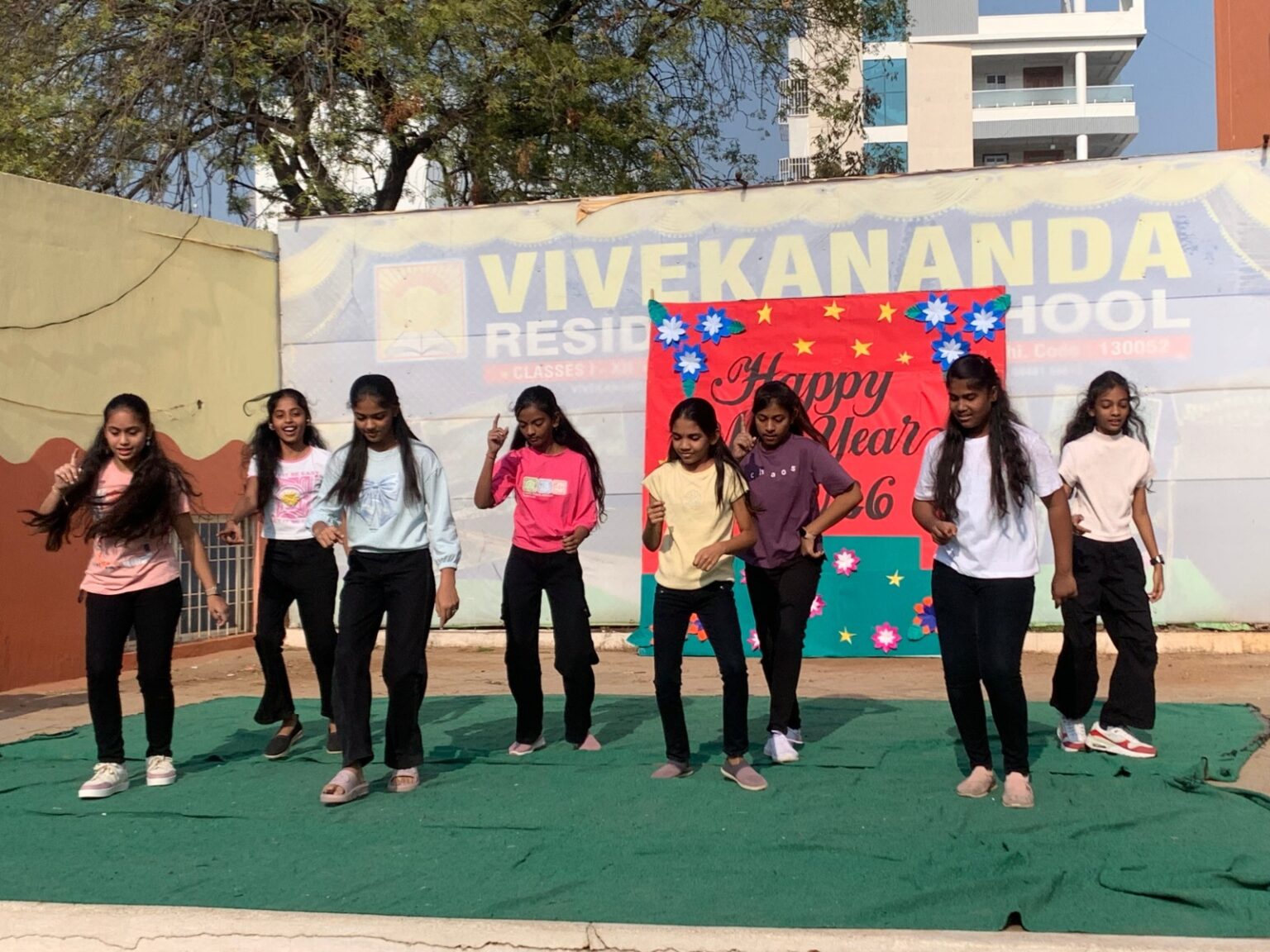 Students stage play to welcome New Year 2026 at Vivekananda Residential ...